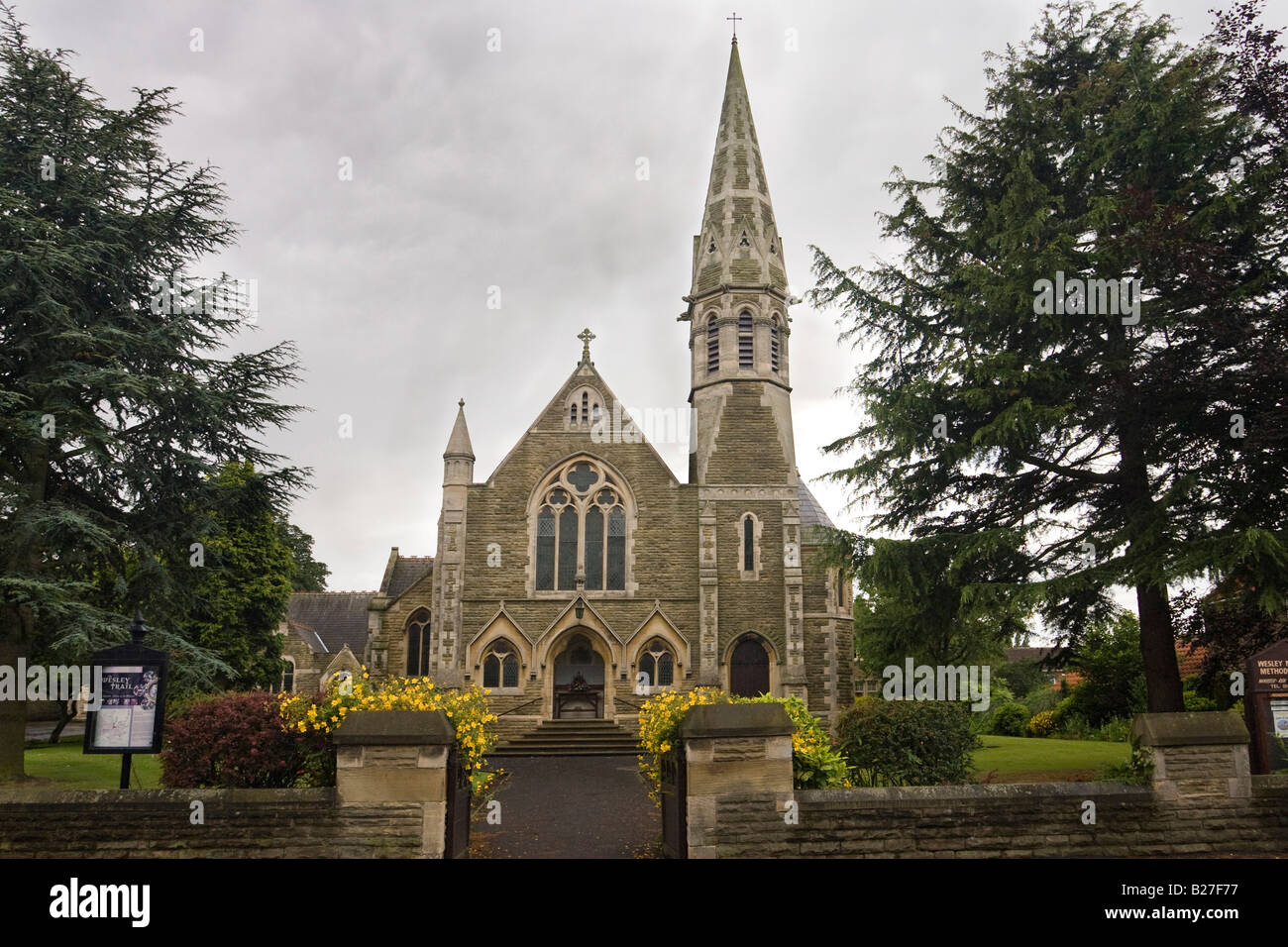The Wesley Memorial Methodist Church in Epworth, Lincolnshire, UK Stock ...