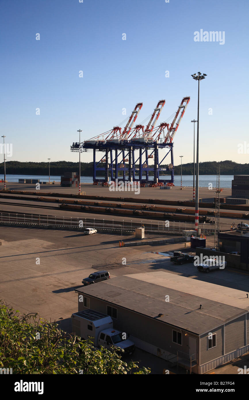 Fairview Container Terminal Prince Rupert BC Stock Photo - Alamy