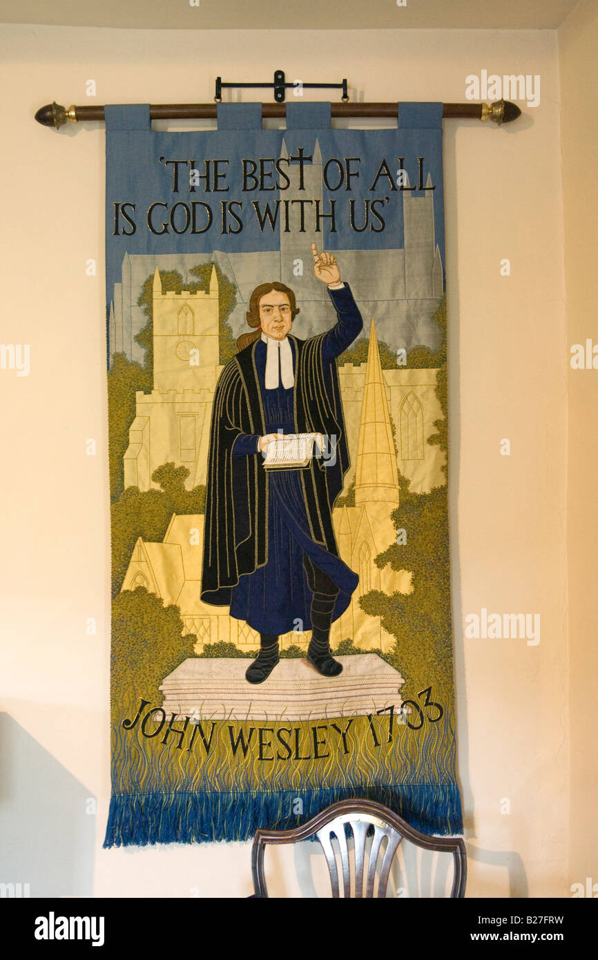 banner of John Wesley the famous Methodist preacher at The Old Rectory ...