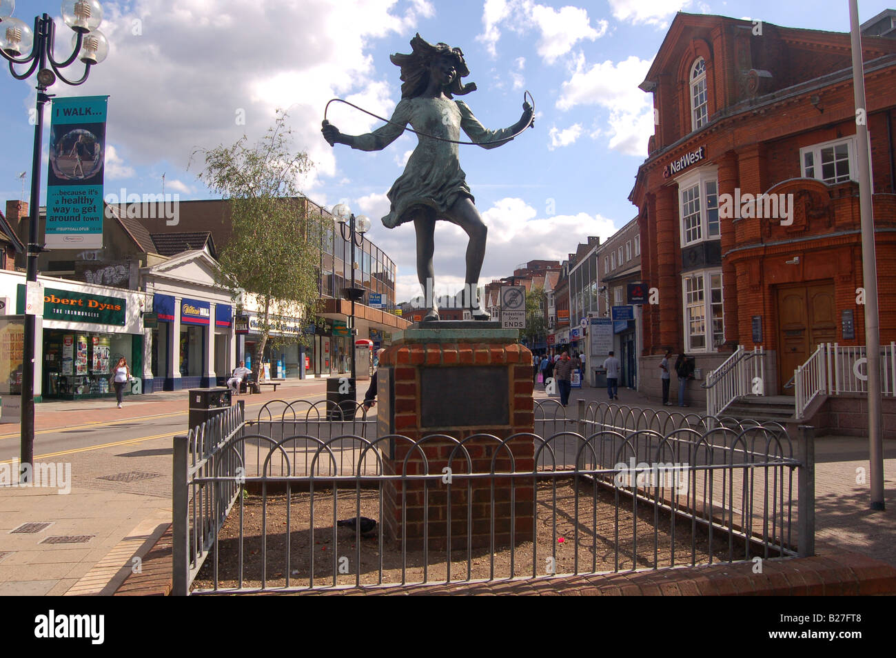 Statue of Katie by James Butler at St.anns Rd, Harrow, London, England ...