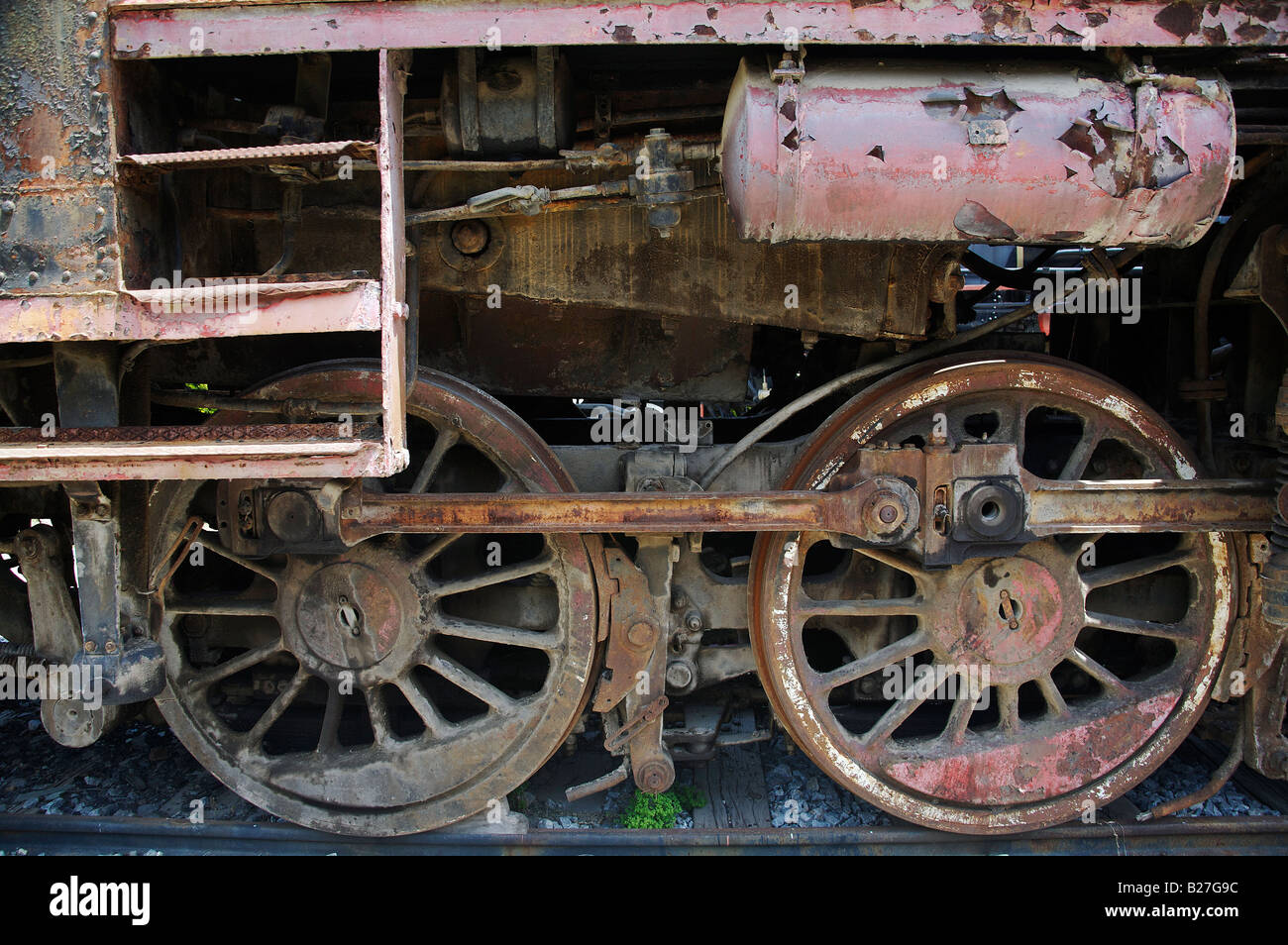 Vintage Turkish steam locomotive Stock Photo - Alamy