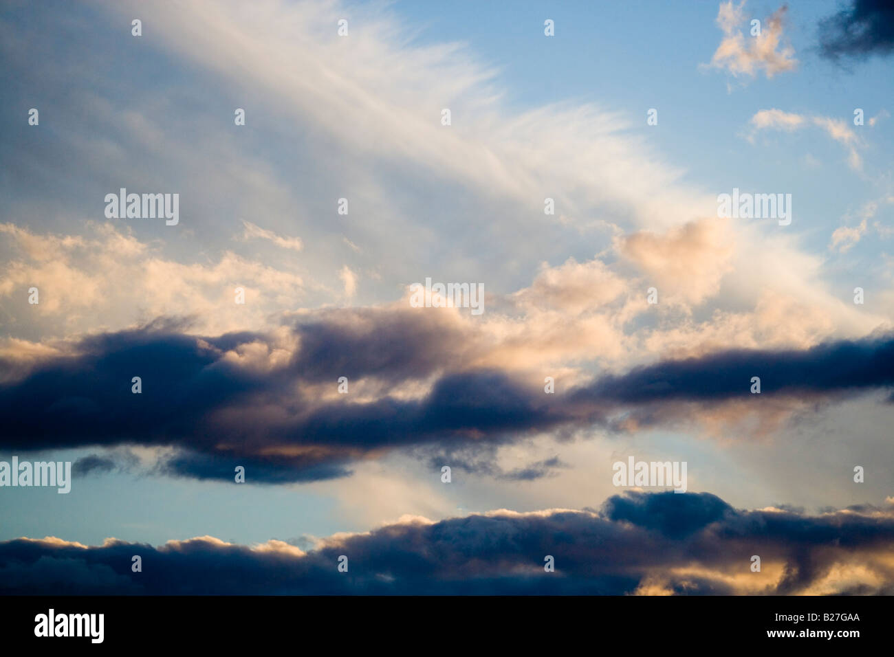 Summer clouds in June England UK Stock Photo - Alamy