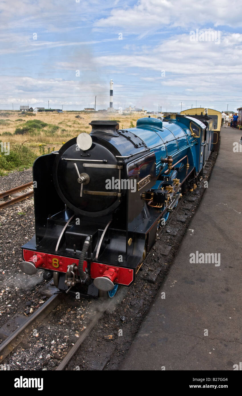 Hurricane Steam Engine at Dungeness Station on the Romney Hythe and ...
