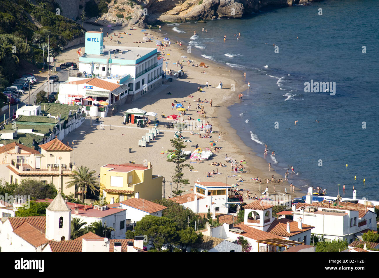 Garraf village in summer Stock Photo - Alamy