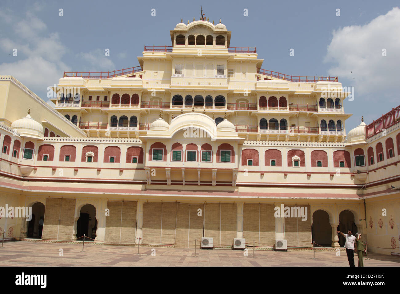 Architecture of Jaipur Palace, Jaipur, Rajastan, India. Jaipur is the ...