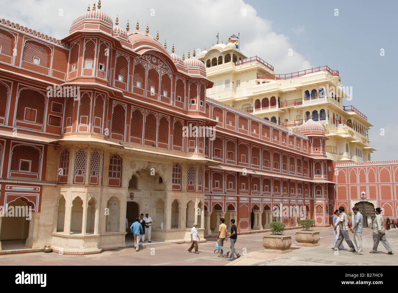Architecture of Jaipur Palace, Jaipur, Rajastan, India. Jaipur is the ...