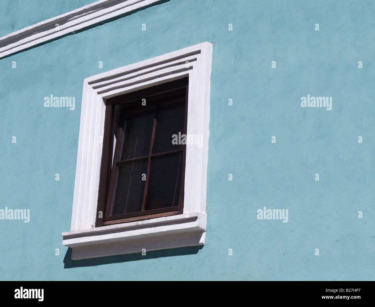 Architectural detail of building with window Stock Photo - Alamy