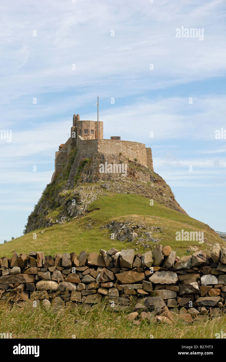 Holy Island Castle Stock Photo - Alamy