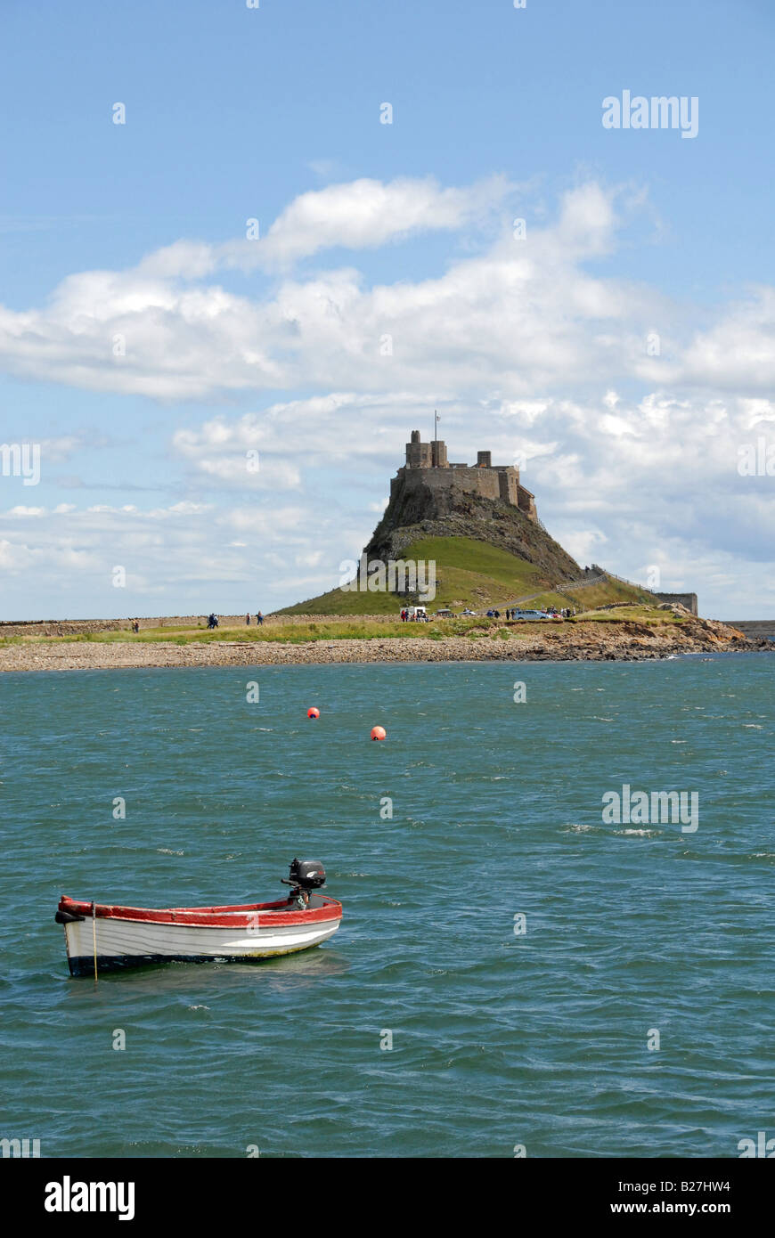 Holy Island Castle Stock Photo - Alamy
