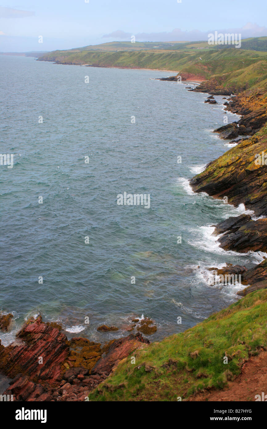 View of the Isle of Man west coast Stock Photo - Alamy
