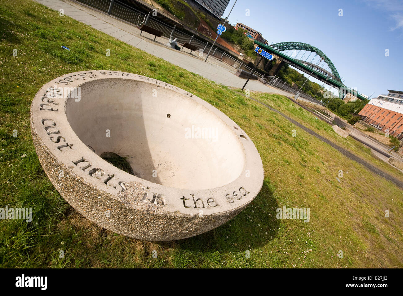 UK Tyne and Wear Sunderland River Wear riverside sculpture trail High ...