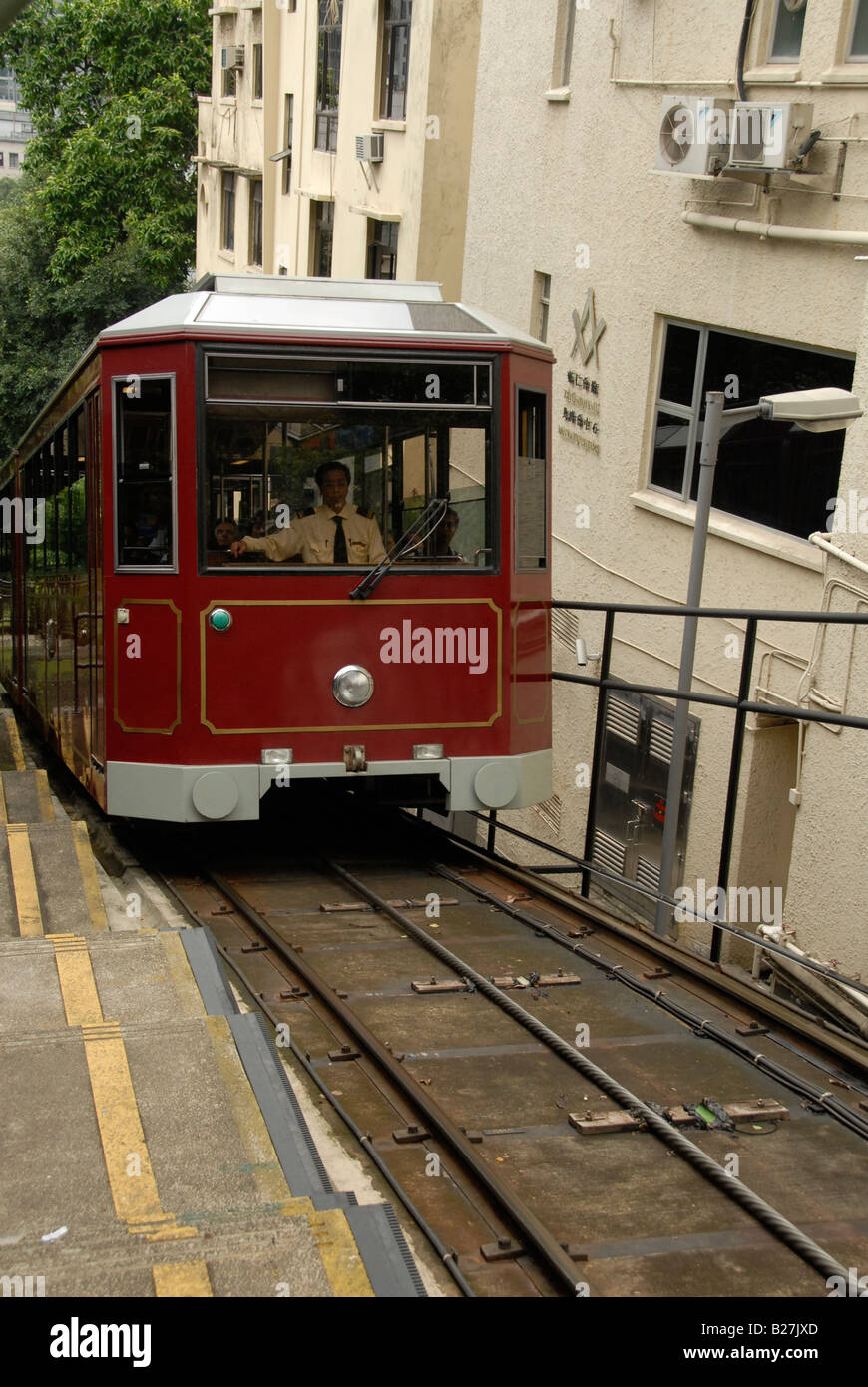 hong kong cable car, victoria peak , hong kong island , hong kong ...