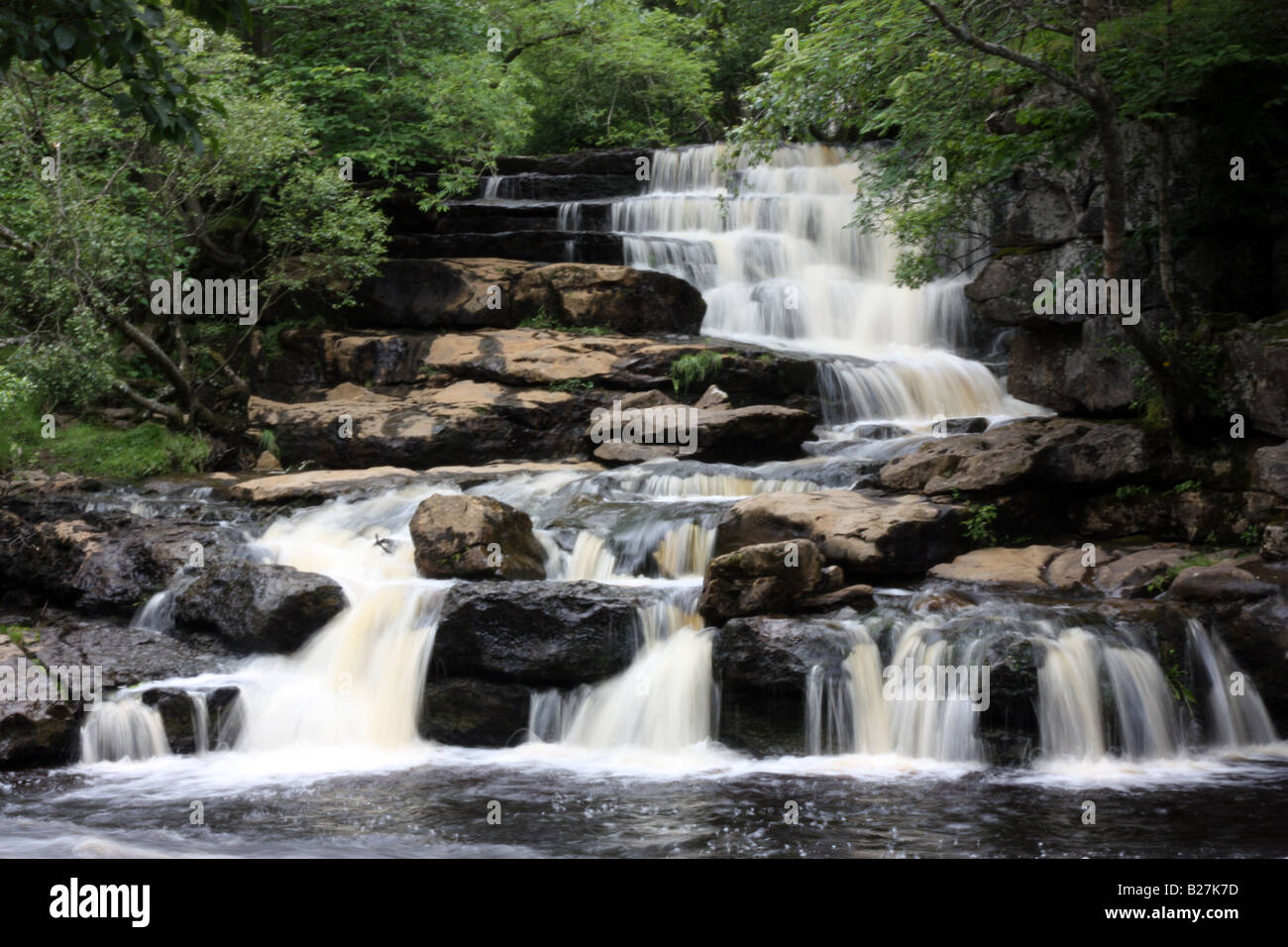 Catrake force waterfall river swale hi-res stock photography and images ...