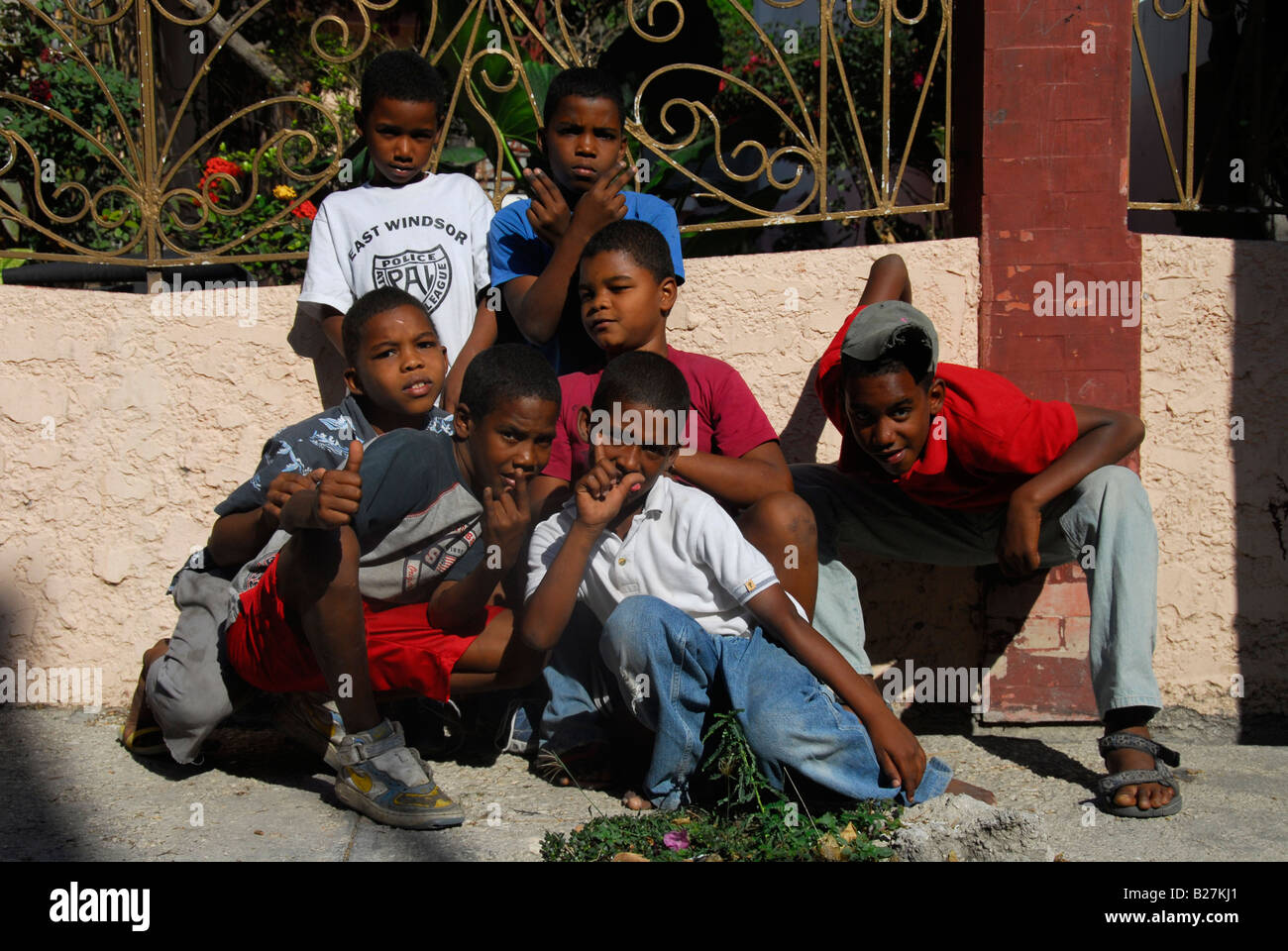 Local town dominican republic poverty hi-res stock photography and ...