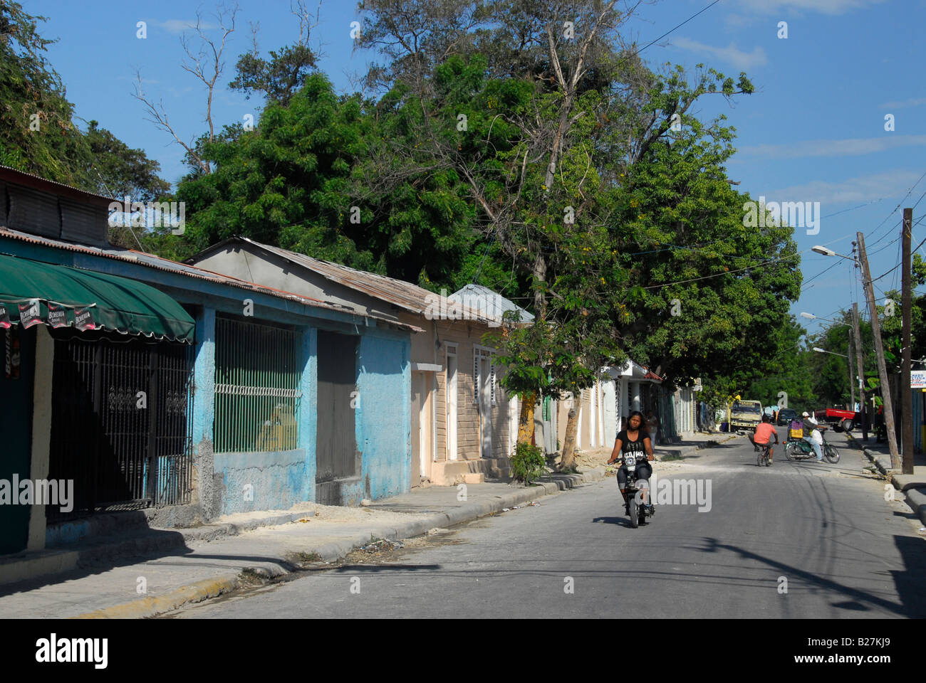Street of Neiba, Dominican Republic Stock Photo - Alamy