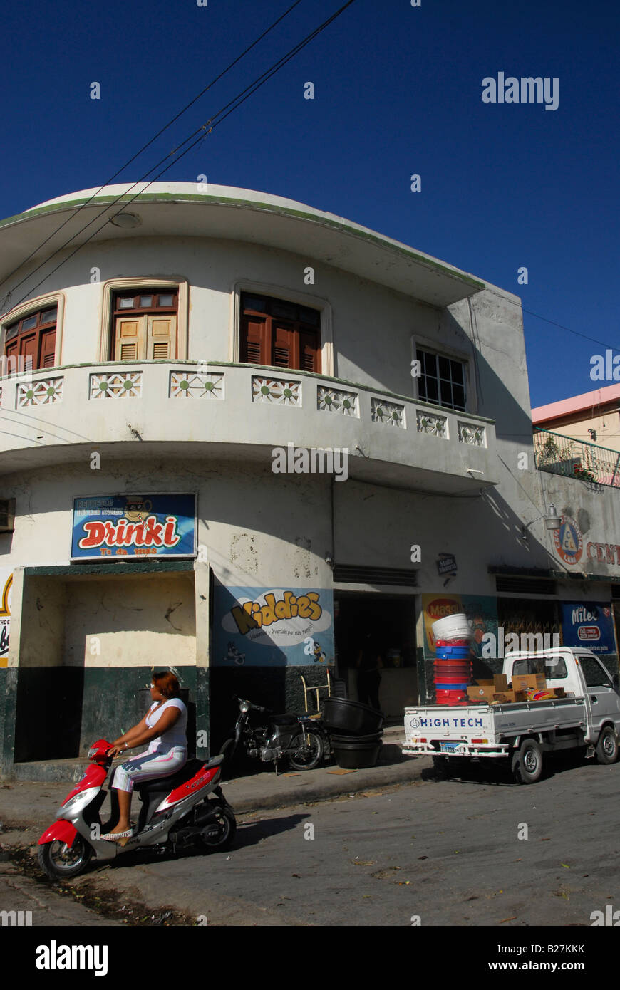 Street of Neiba, Dominican Republic Stock Photo - Alamy