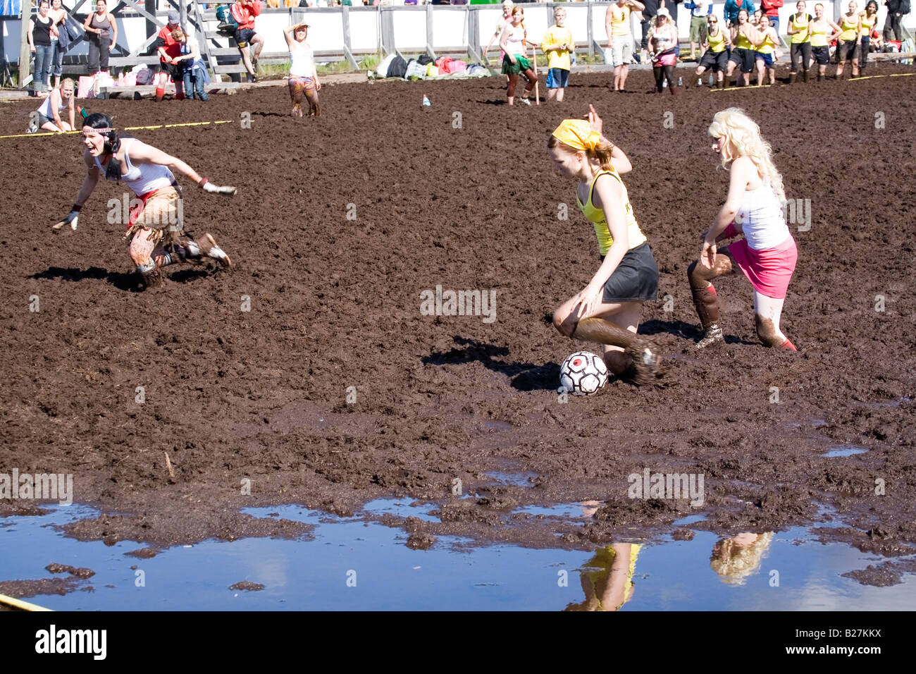Swamp Soccer World Championship tournament Hyrynsalmi Finland Europe ...