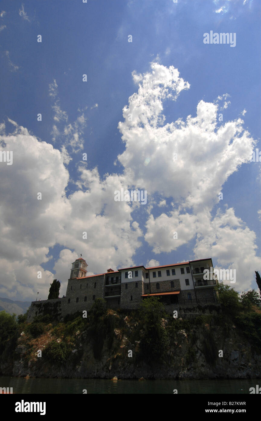 Monastery at Ohrid lake, Saint Neum Stock Photo - Alamy