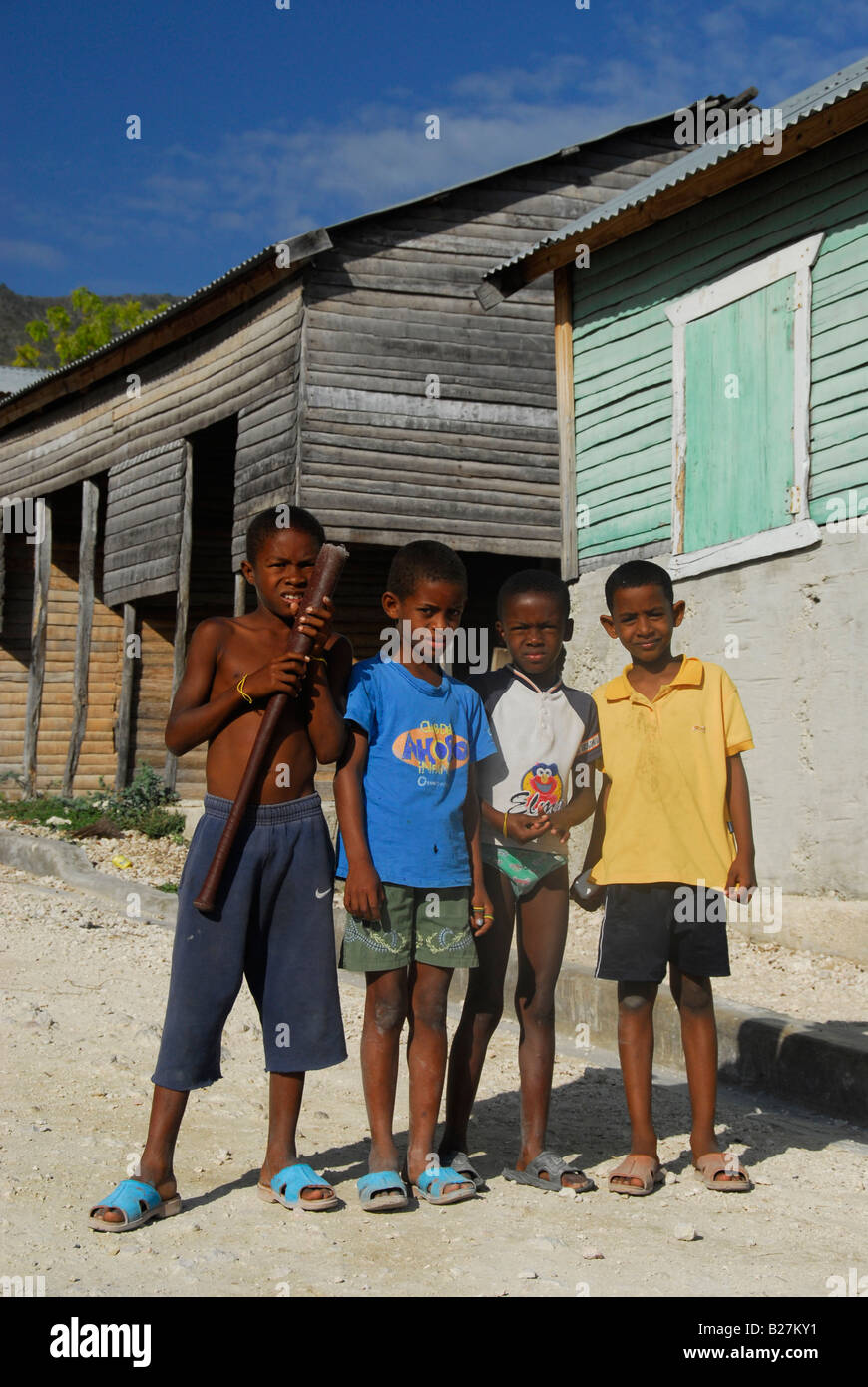 Local town dominican republic poverty hi-res stock photography and ...