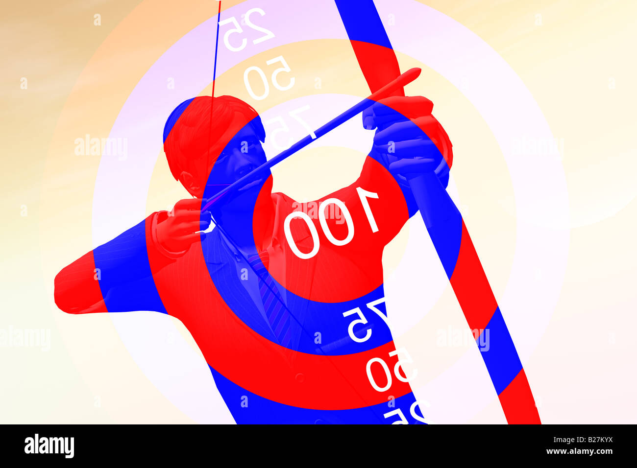 Archer shooting at a target hi-res stock photography and images - Alamy