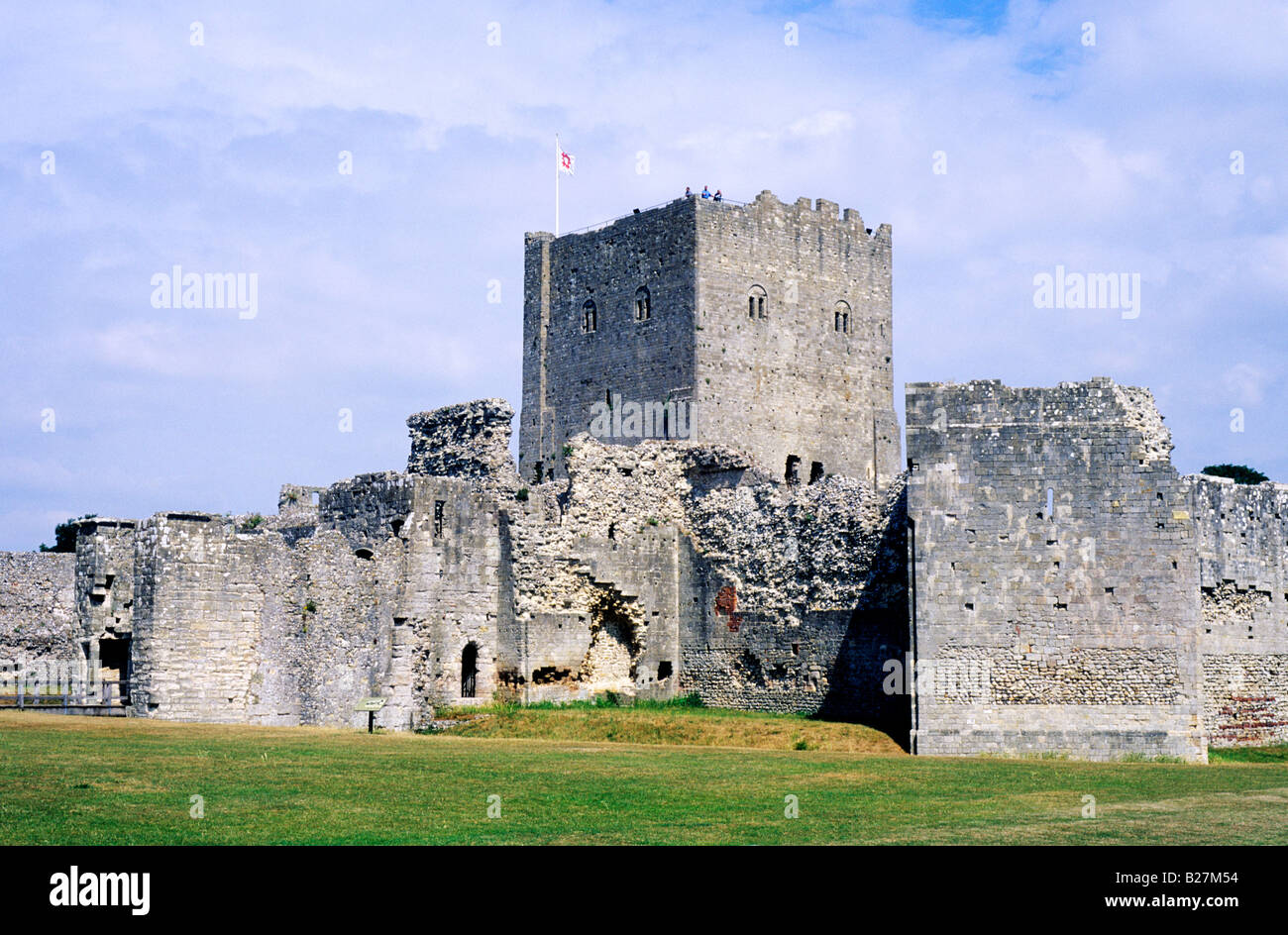 Portchester Castle Hampshire English Norman medieval architecture ...