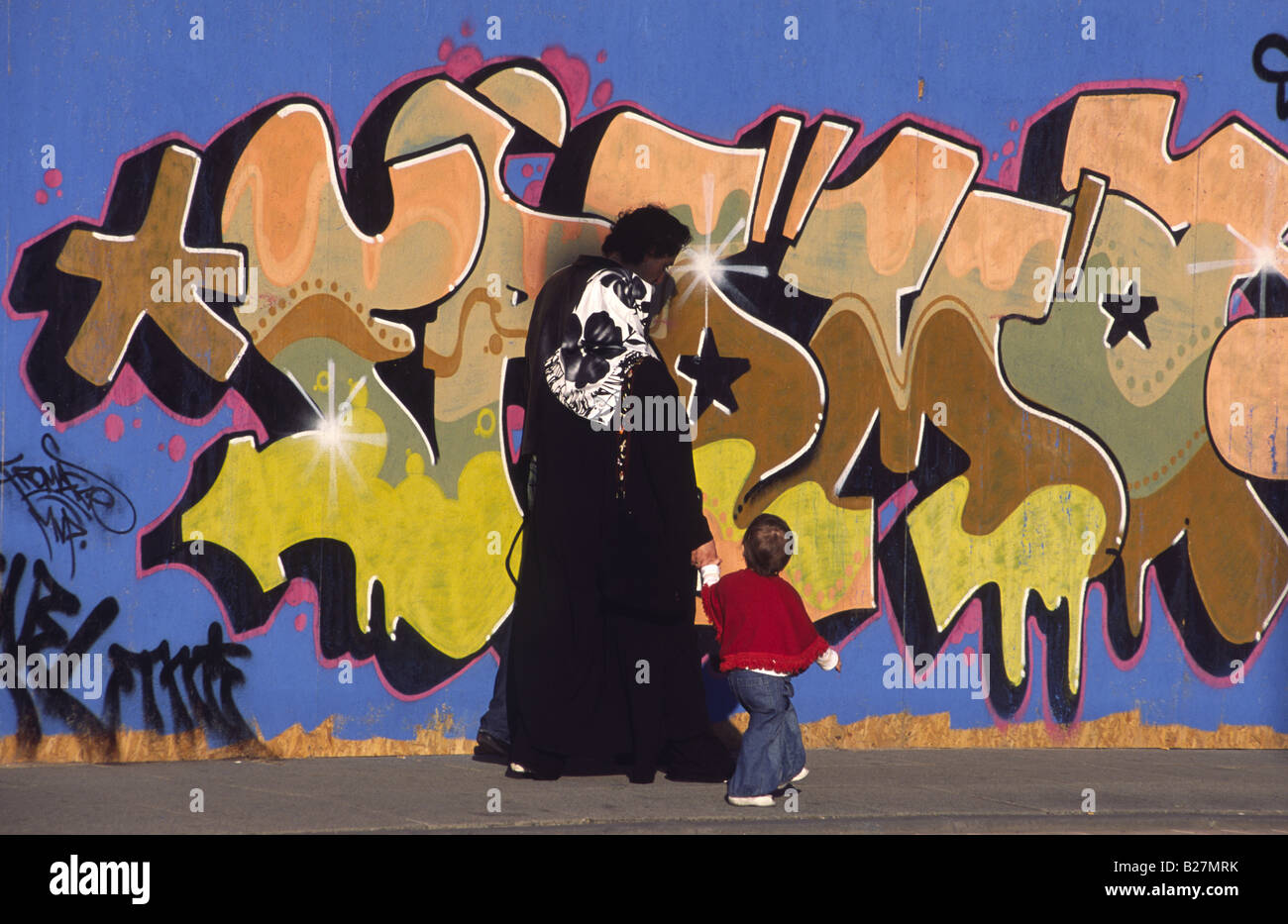 Muslim immigrants in a Suburb. Amsterdam, Netherlands Stock Photo - Alamy