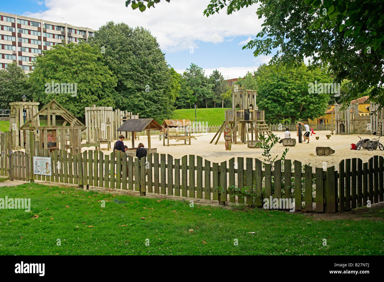 "Castle Park" children's play area central Bristol England Stock Photo ...