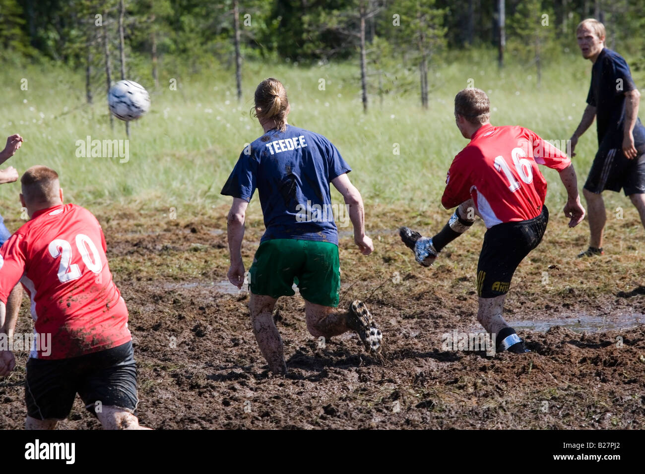 Swamp Soccer World Championship tournament Hyrynsalmi Finland Europe ...
