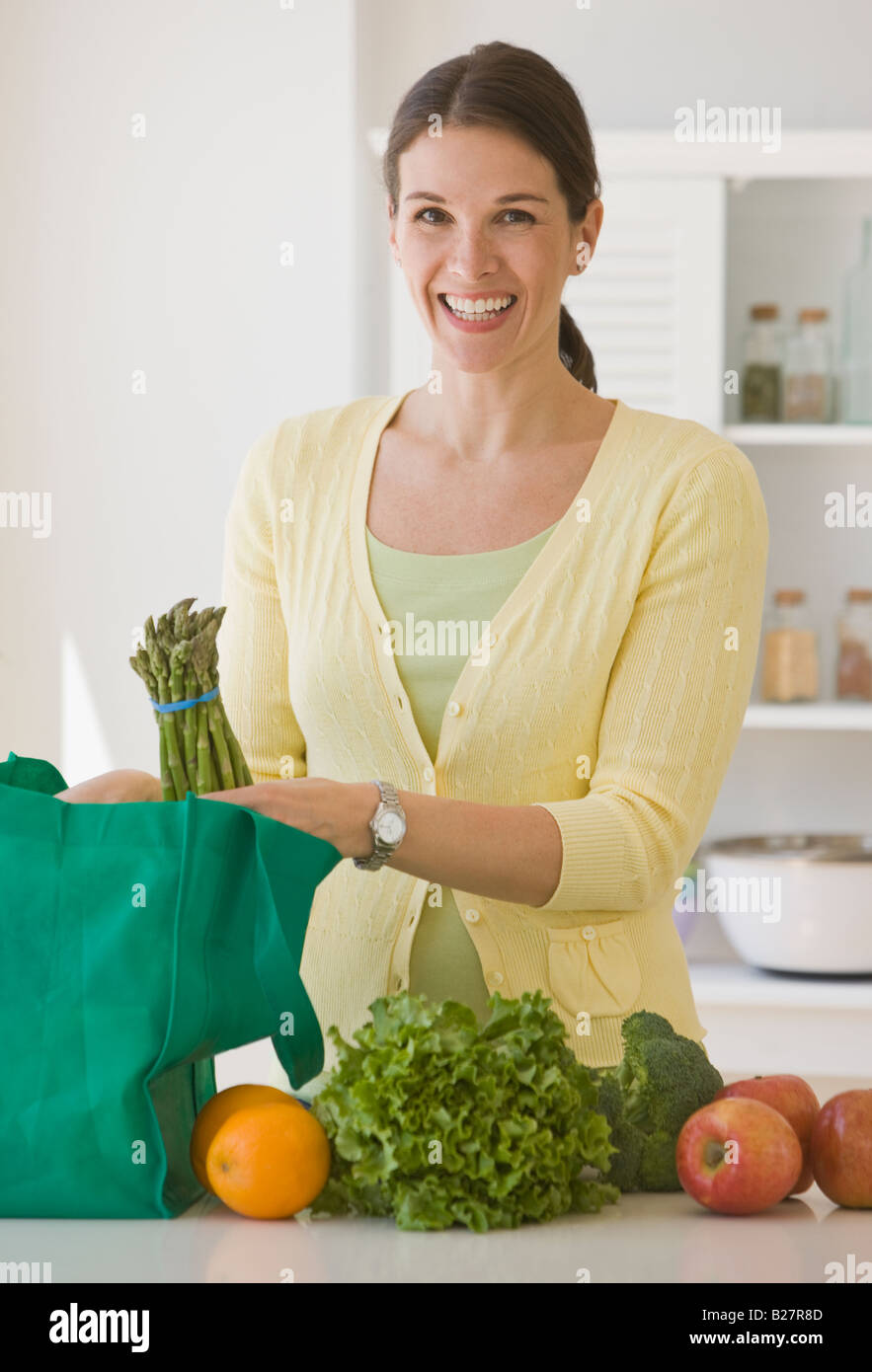 Unpacking fresh organic produce hi-res stock photography and images - Alamy