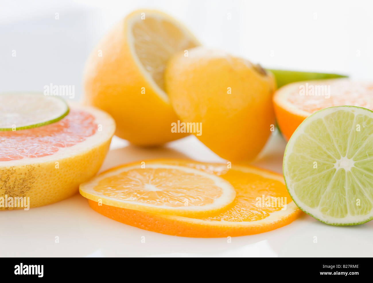 Close up of citrus fruit slices Stock Photo - Alamy