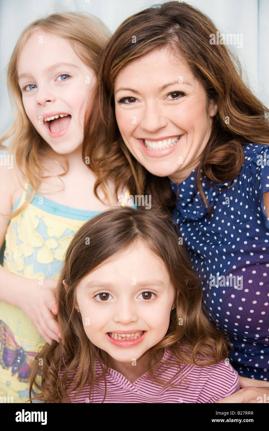 Woman daughter posing open hi-res stock photography and images - Alamy