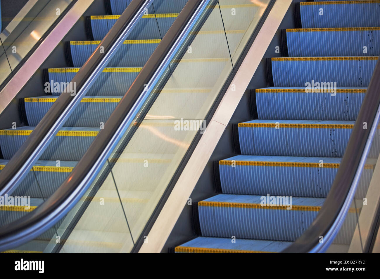 Empty escalators, New York City, New York, United States Stock Photo ...
