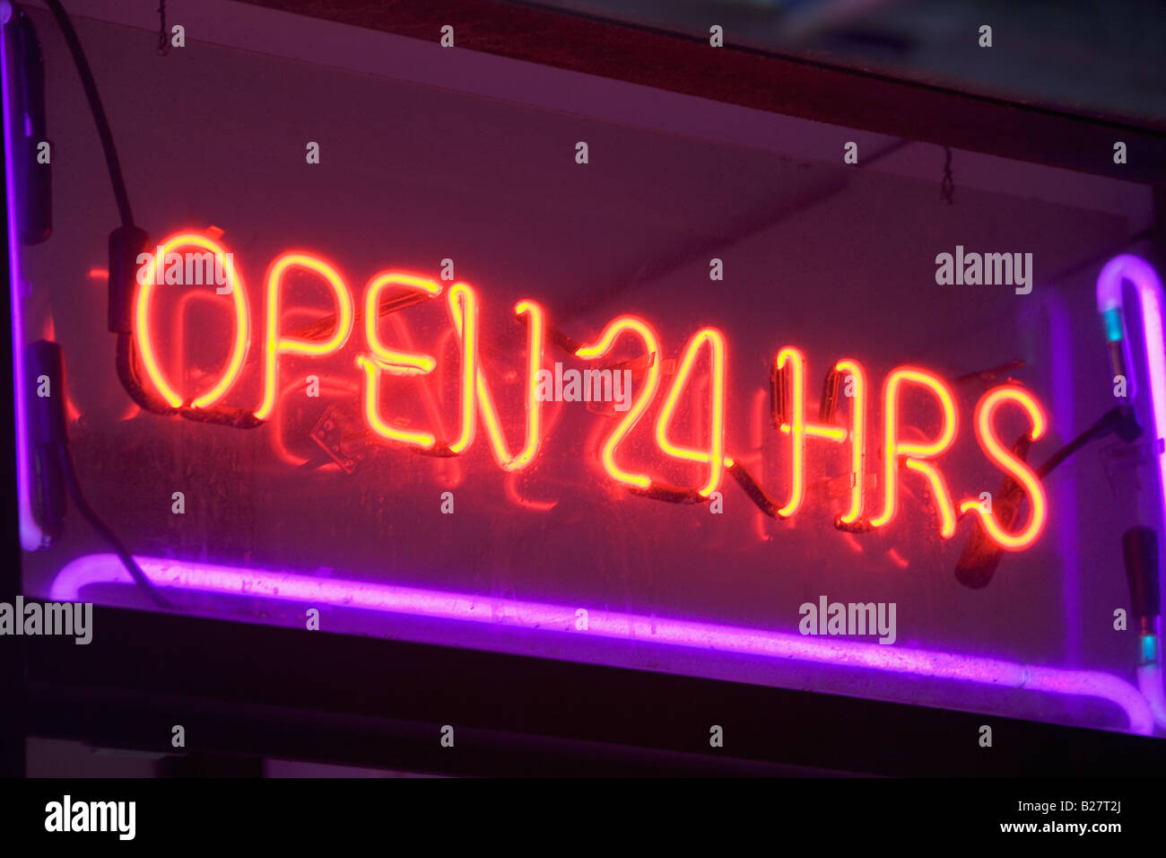Close up of neon sign Stock Photo - Alamy