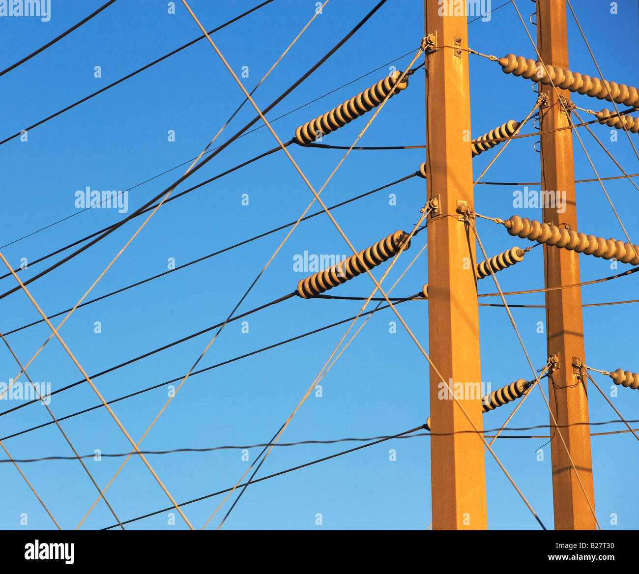 Power poles with power lines hi-res stock photography and images - Alamy