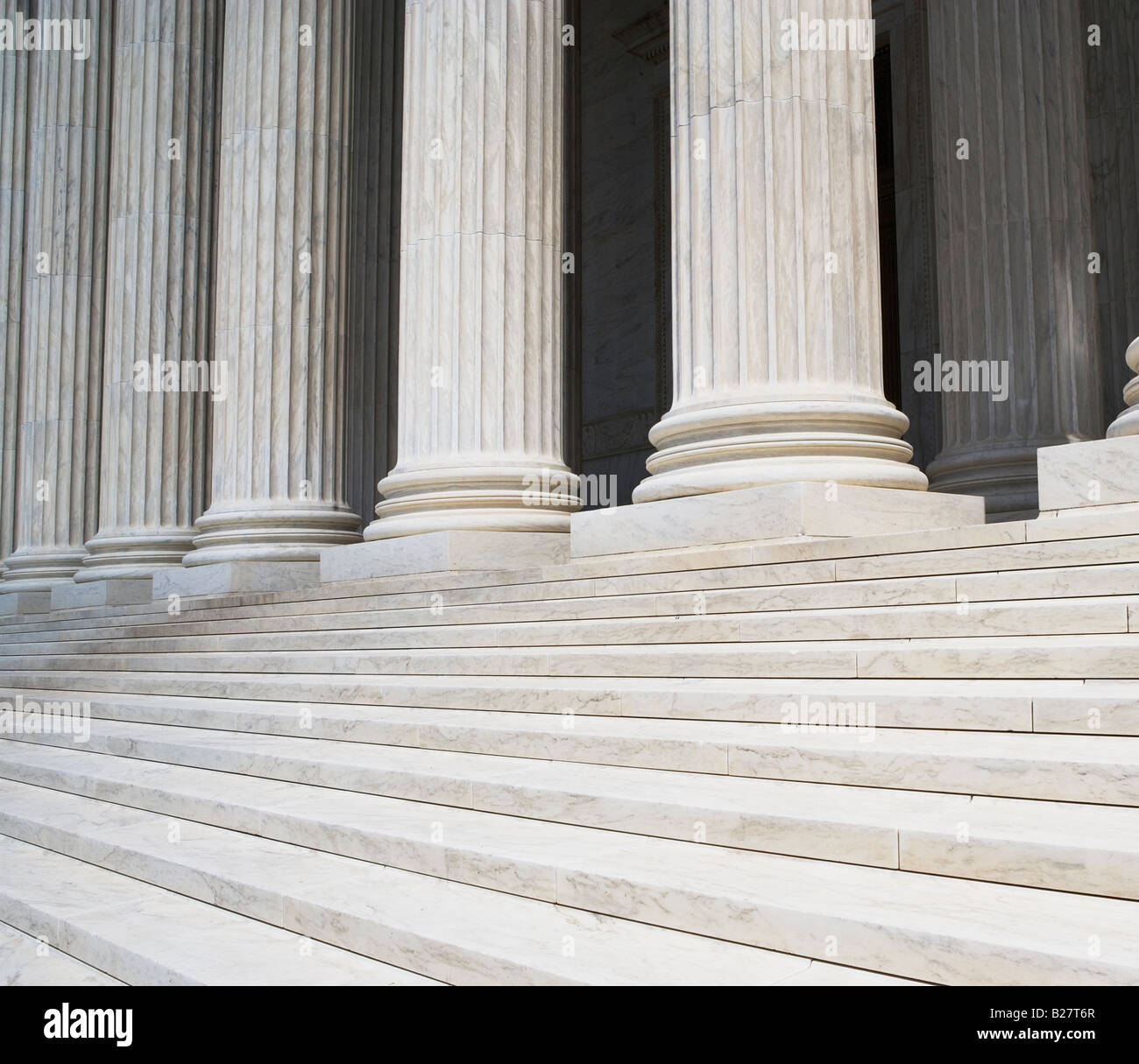 Steps and row of columns Stock Photo - Alamy