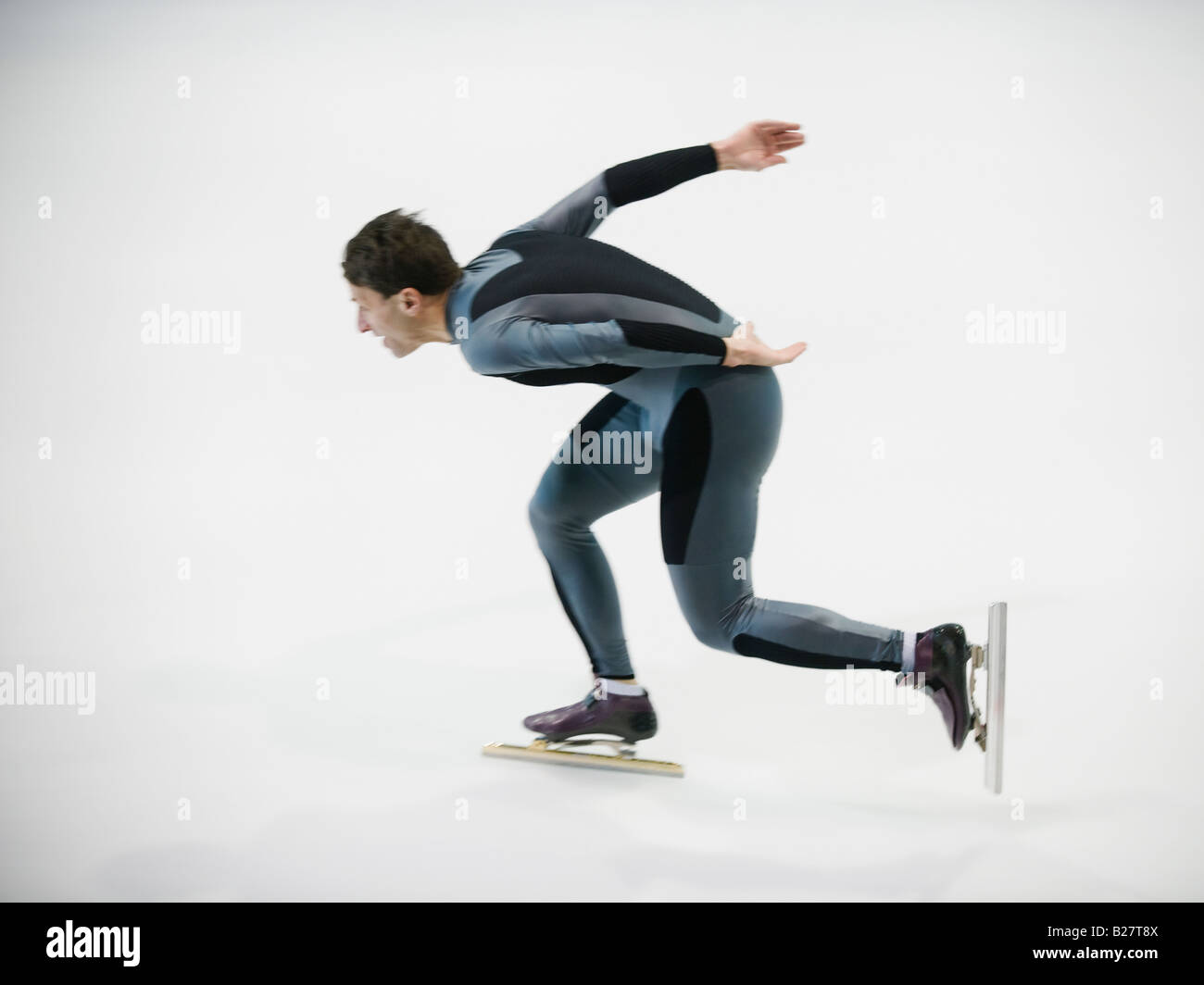 Side view man ice skating hi-res stock photography and images - Alamy