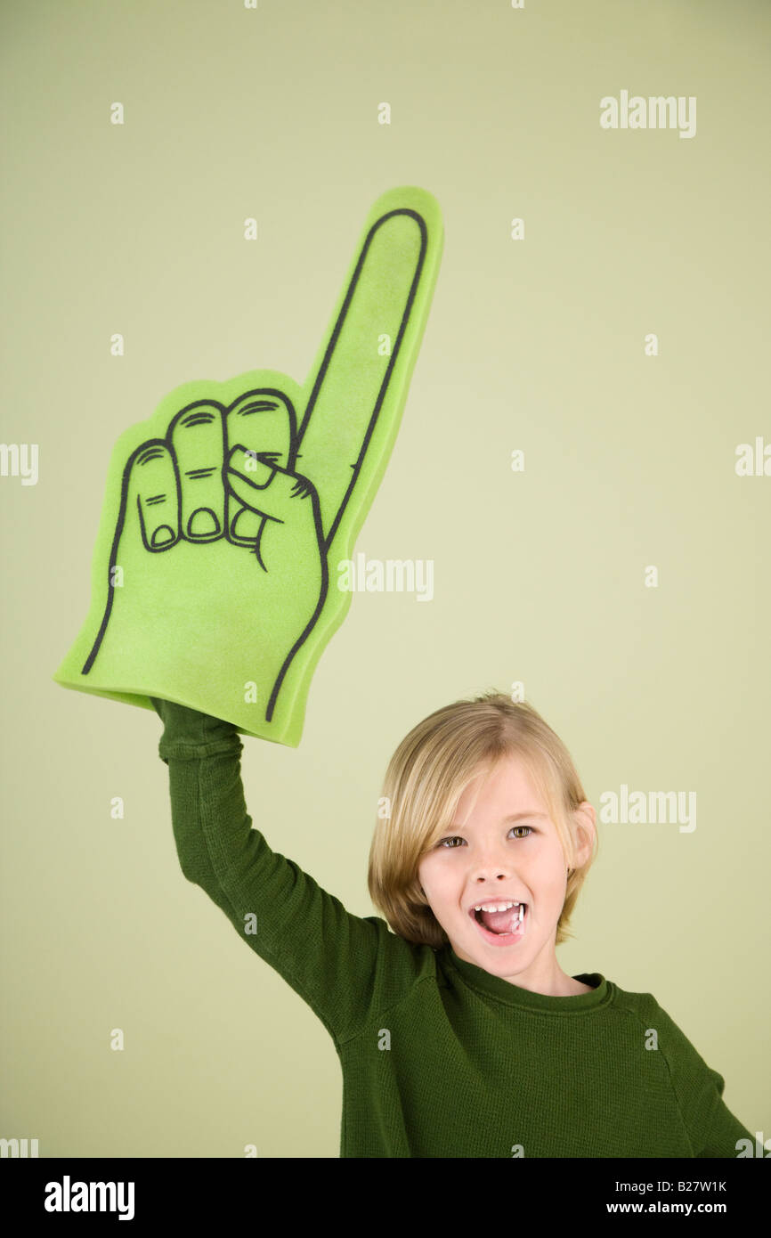Victory foam hand hi-res stock photography and images - Alamy