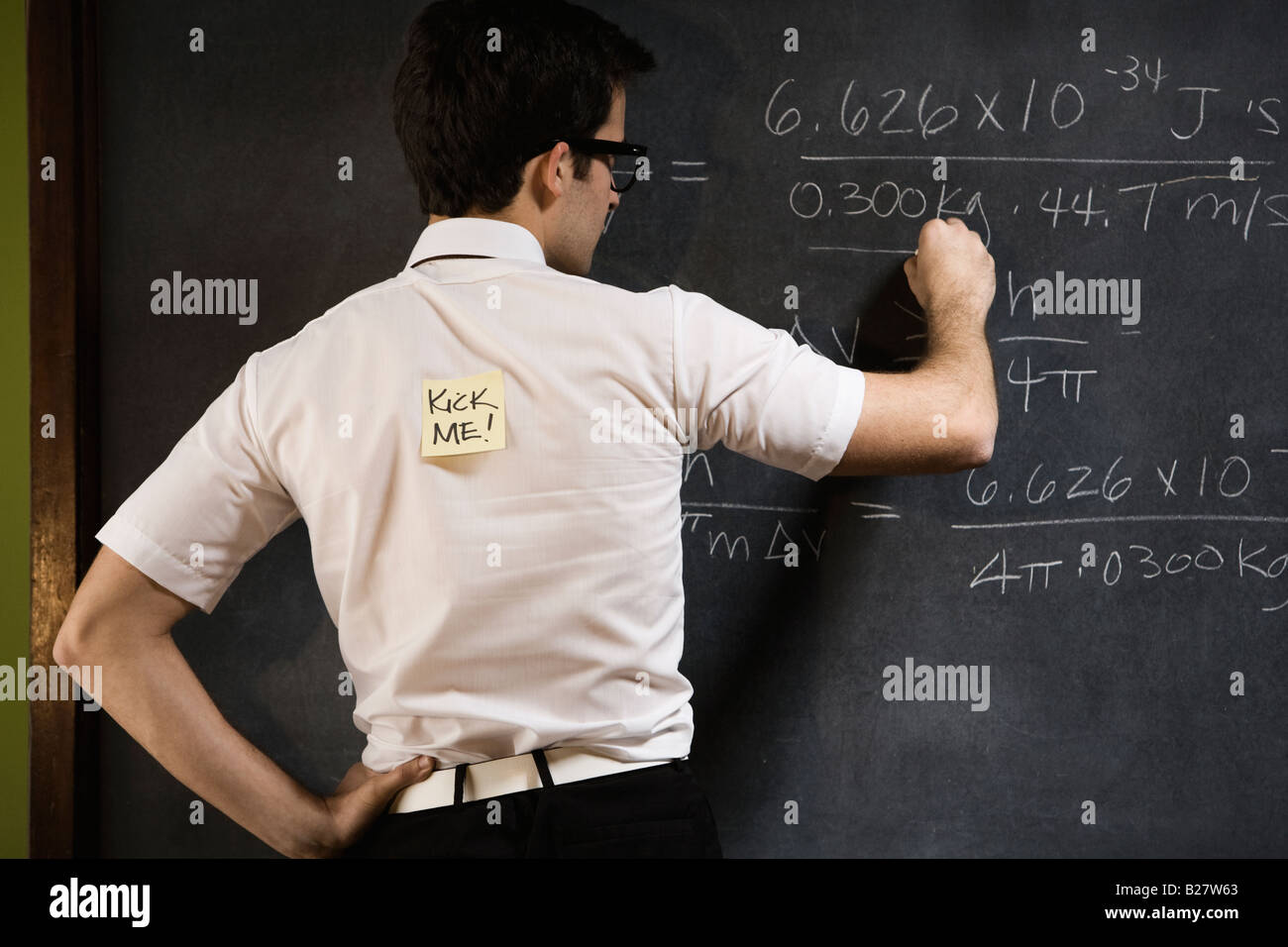 Man Writing On Blackboard High Resolution Stock Photography and Images ...