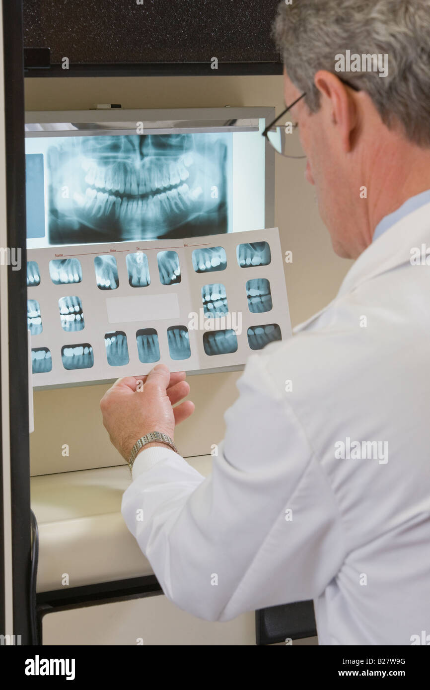 Dentist examining dental x rays hi-res stock photography and images - Alamy