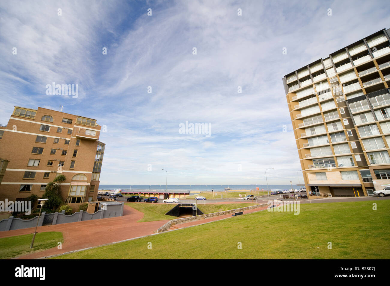 Newcastle East, NSW, Australia. View from Pacific Park towards Ocean ...