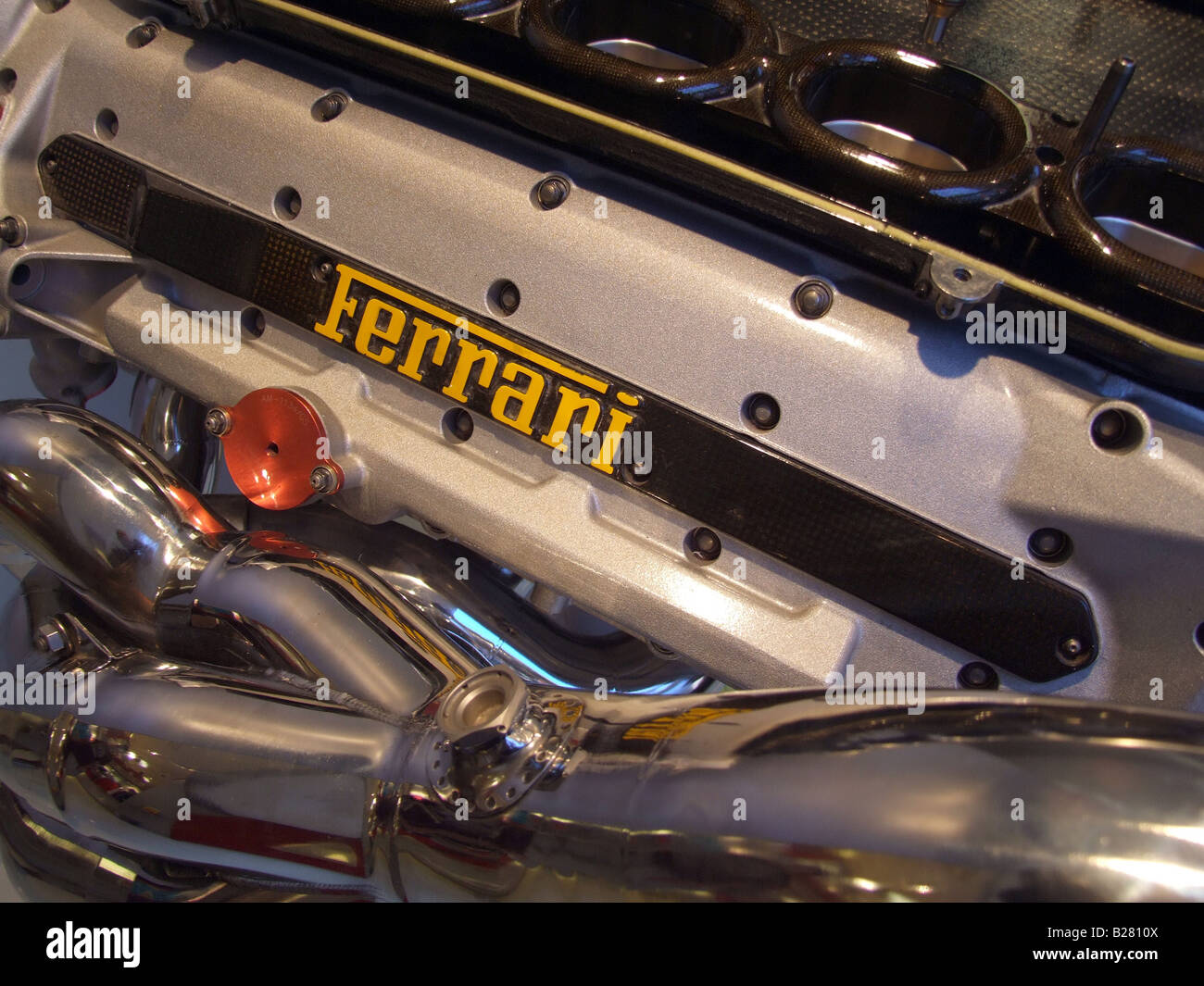 ferrari car engine Stock Photo - Alamy