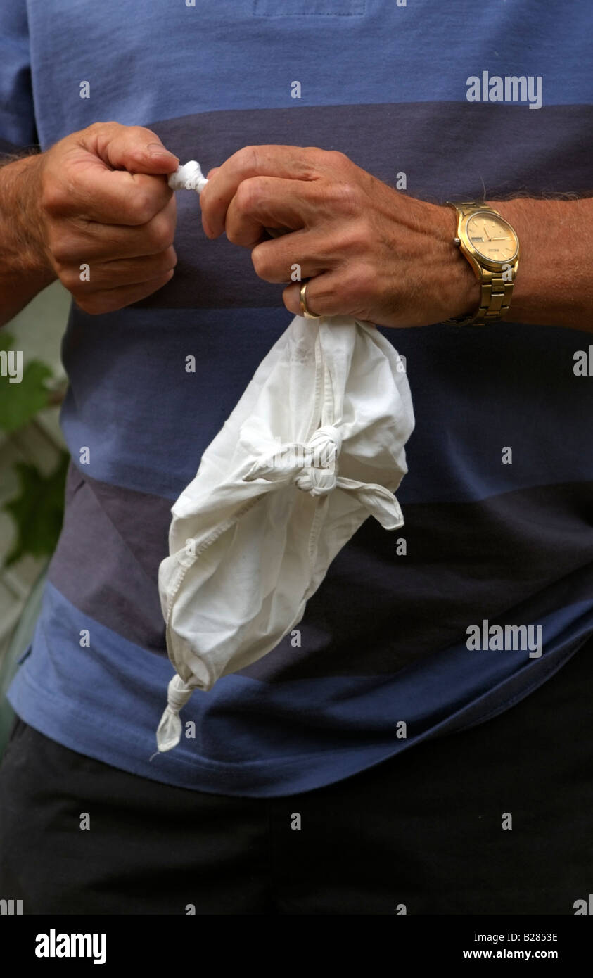 Handkerchief on head hi-res stock photography and images - Alamy