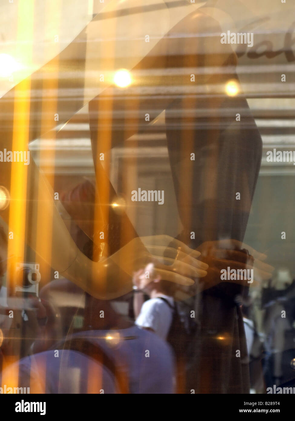abstract image of mannequin in shop window in italy Stock Photo - Alamy