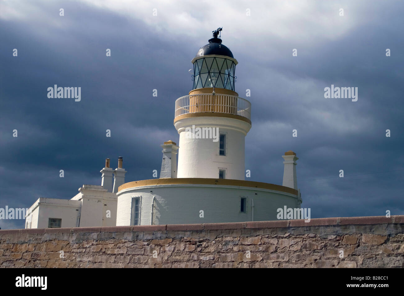 Lighthouse at Chanonry Point, near Inverness in the Scottish Highlands ...