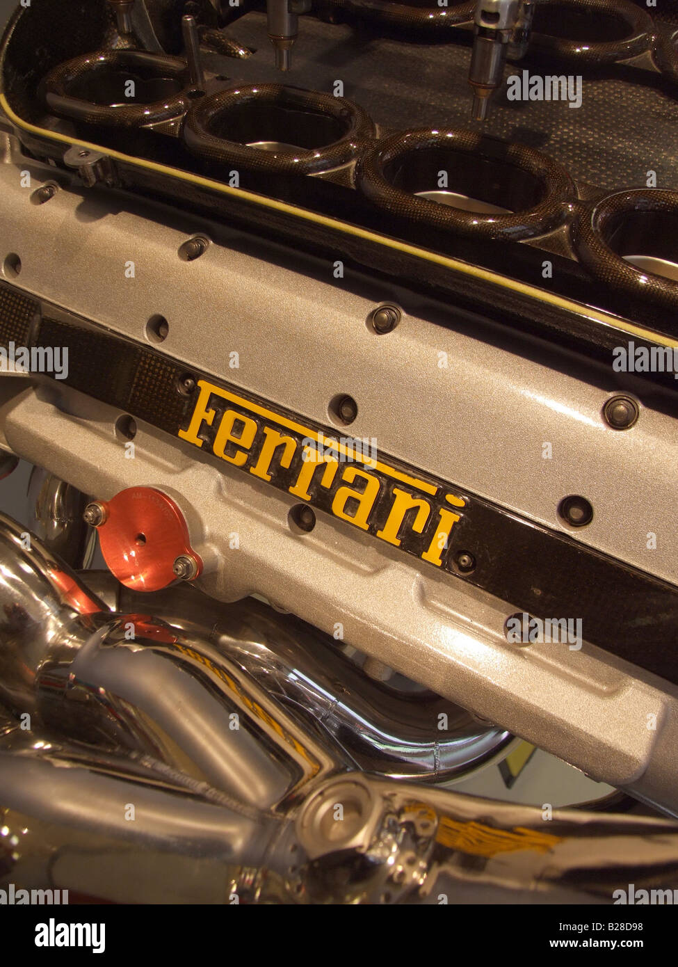 ferrari car engine Stock Photo - Alamy