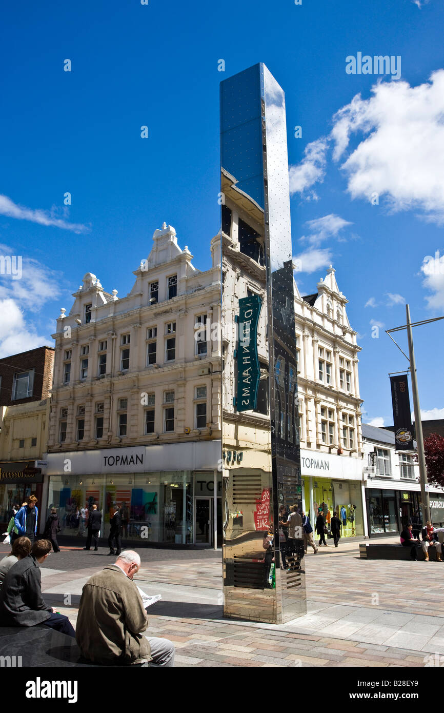 Binns Corner and Spectra Txt Modern Art Sculpture Middlesbrough Town ...