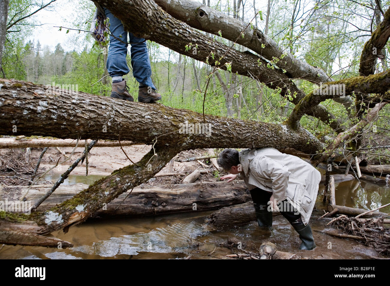 Man crossing the river hi-res stock photography and images - Alamy