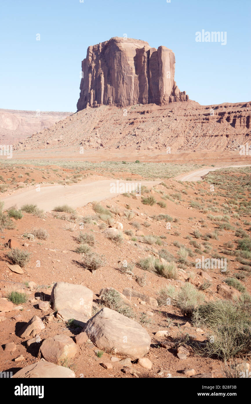 Elephant Butte in Monument Valley in Utah USA Stock Photo - Alamy