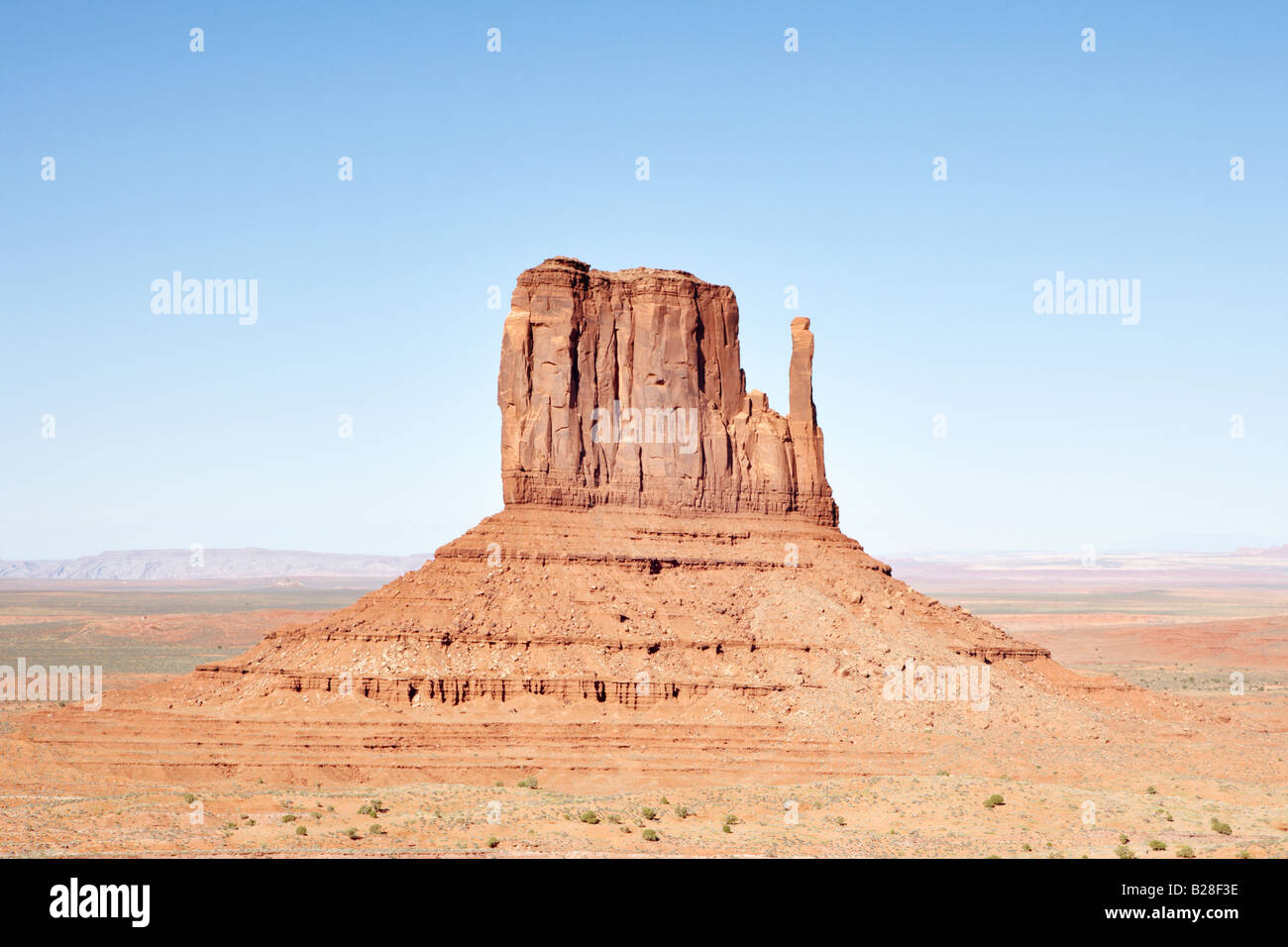 The Mittens in Monument Valley in Utah USA Stock Photo - Alamy