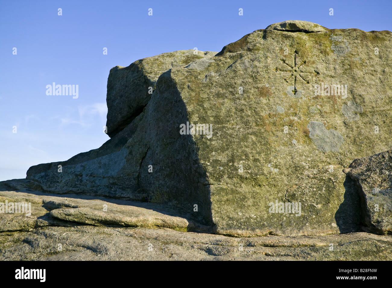 Compass cross stone hi-res stock photography and images - Alamy